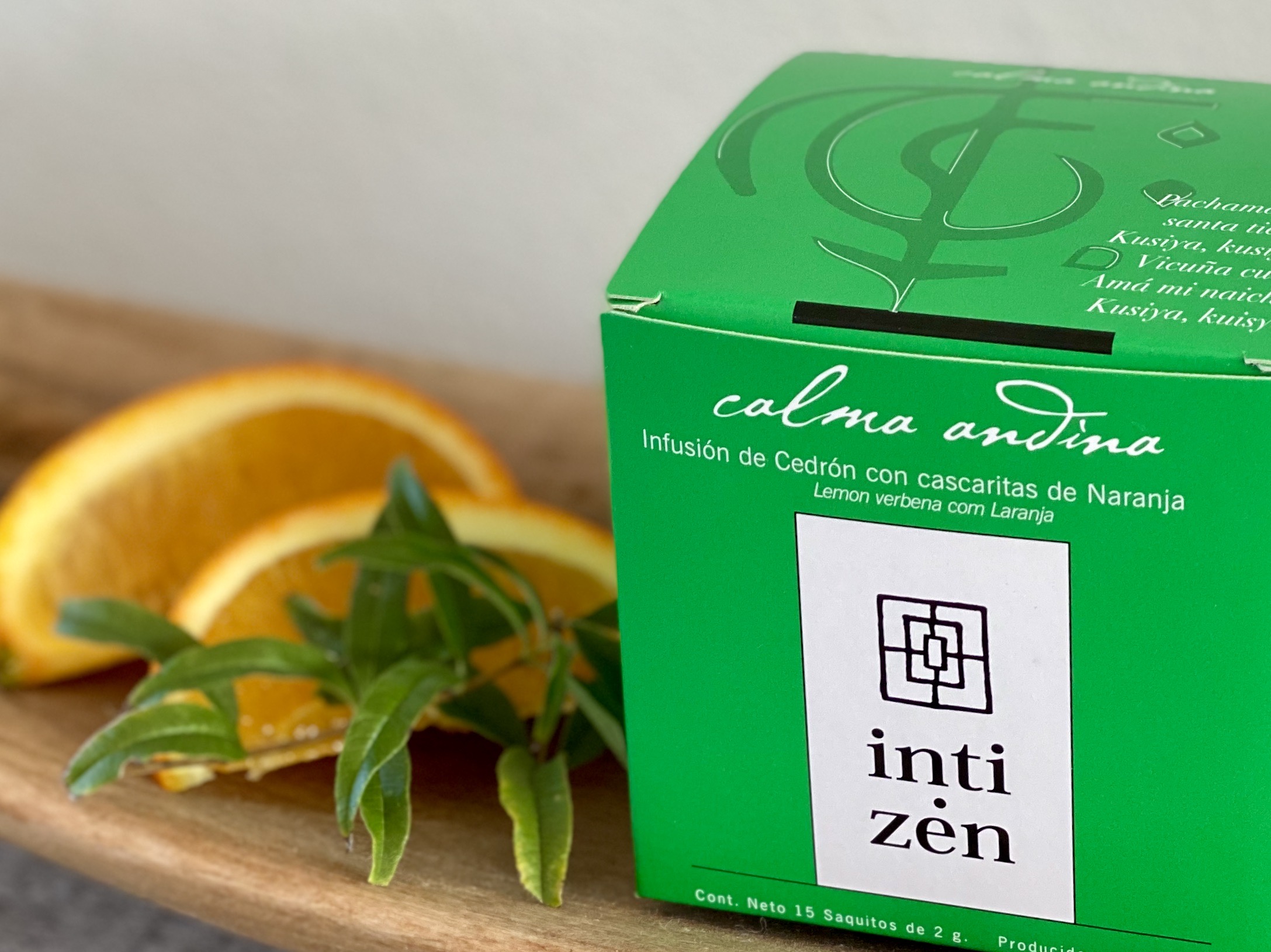 CALMA ANDINA TEA INTI ZEN (Box 15 Tea´s bags). Lemon, verbena and ...