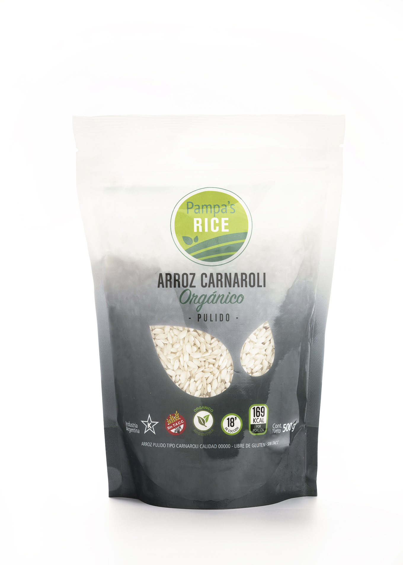 PAMPA RICE - Polished organic Carnaroli rice x 500 grams / 17,63 oz ...