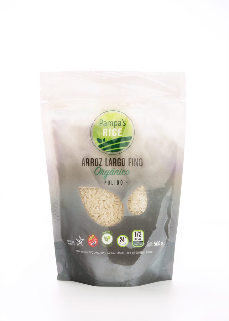 PAMPA RICE - Long organic polished rice x 500 grams / 17,63 oz PAMPA ...